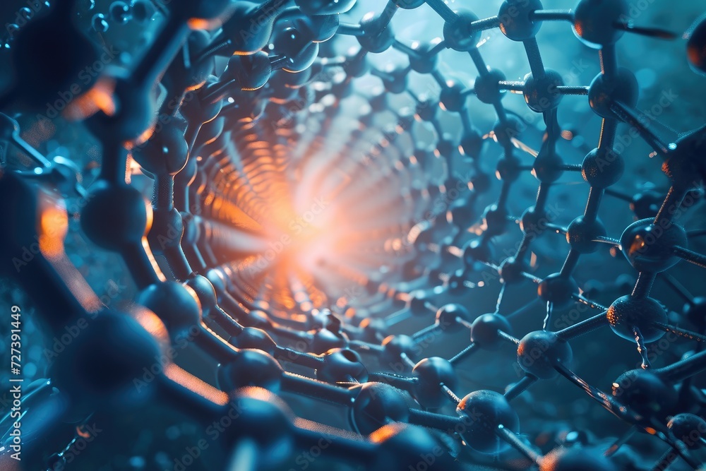 This close-up view showcases the intricate details of a metal structure ...