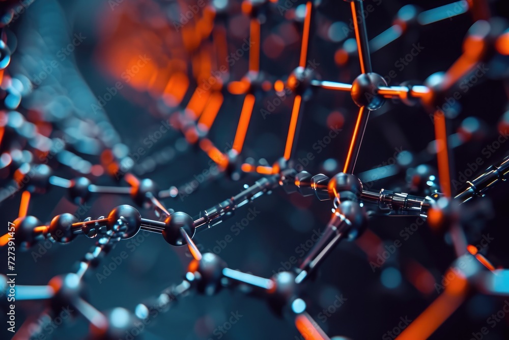 This close-up photograph captures the intricate details of an orange ...