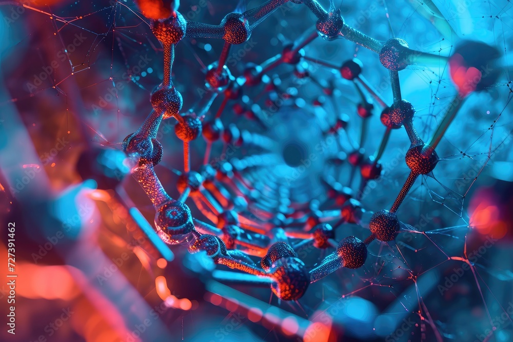 This close-up photograph captures the vivid colors and details of a ...