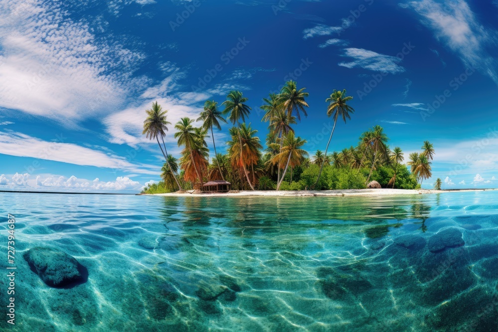 Tropical Island in the Middle of the Ocean, A Stunning Paradise Getaway ...
