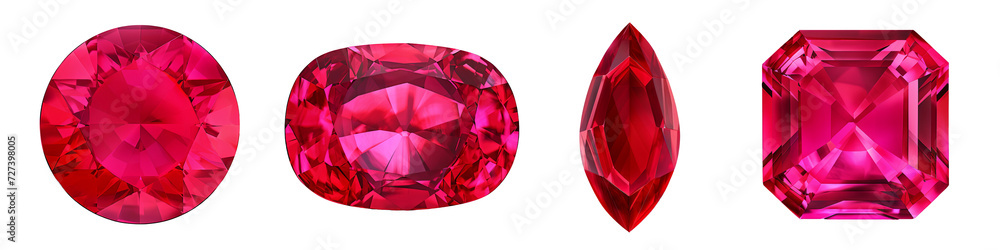 Burmese Ruby or Pigeon Blood Red Ruby clipart collection, vector, icons ...