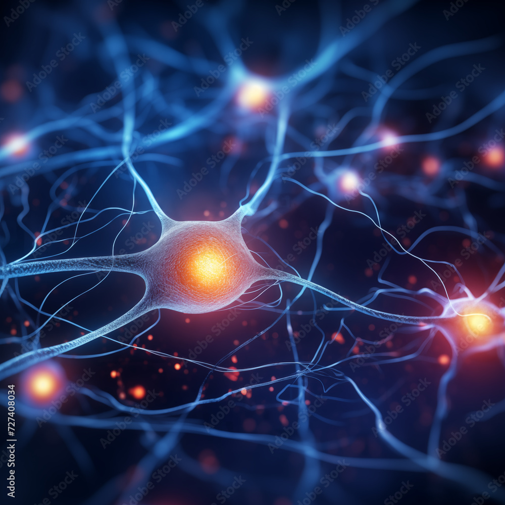 image of glowing neural connections. Create the top 50 most popular and ...