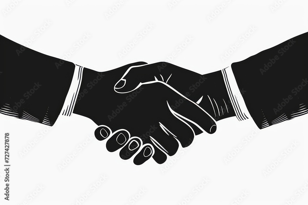 A powerful display of unity and connection, as two hands from different ...