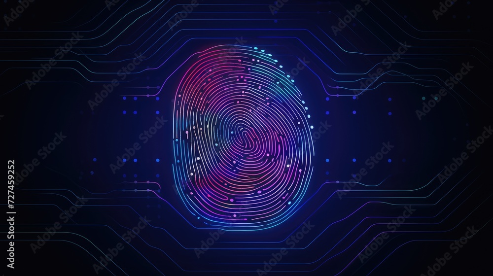 Biometrics unique biological identification methods solid color ...