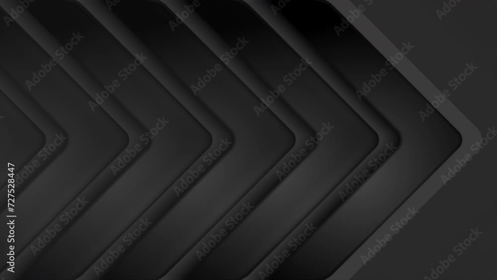 Black smooth arrows abstract technology background. Seamless looping ...