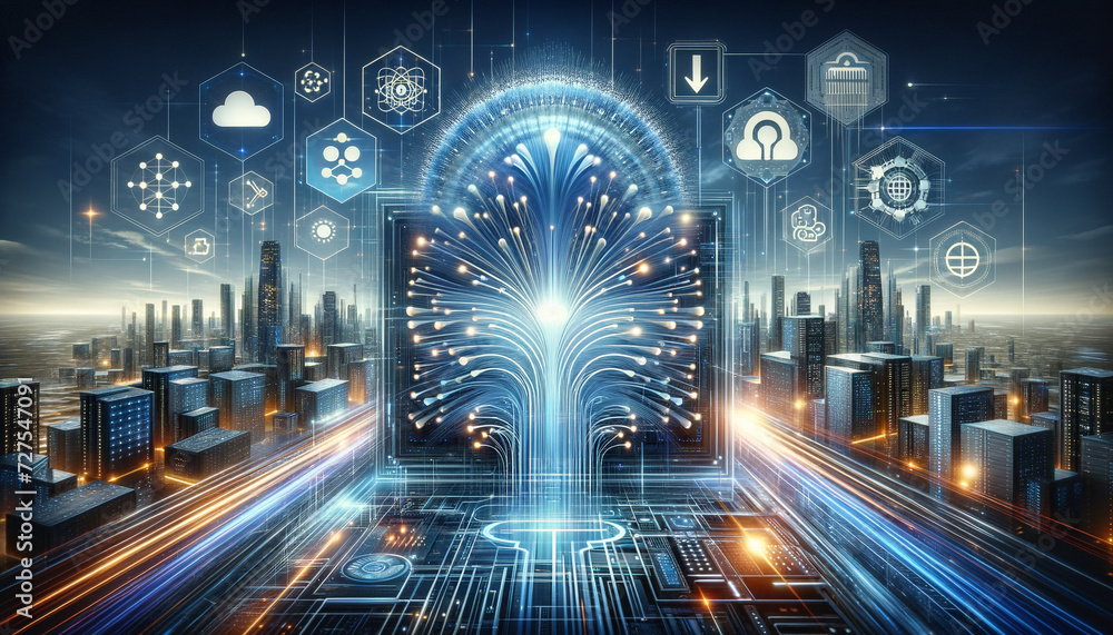 Seamless Data Replication: Futuristic interface merging technology and ...