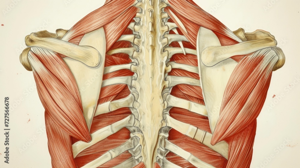Human anatomy showing the Intercostal muscles Stock Illustration ...