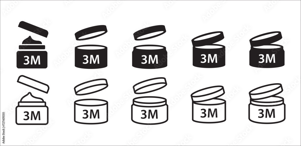 Period after opening icon set. Period after opened symbols expiration ...