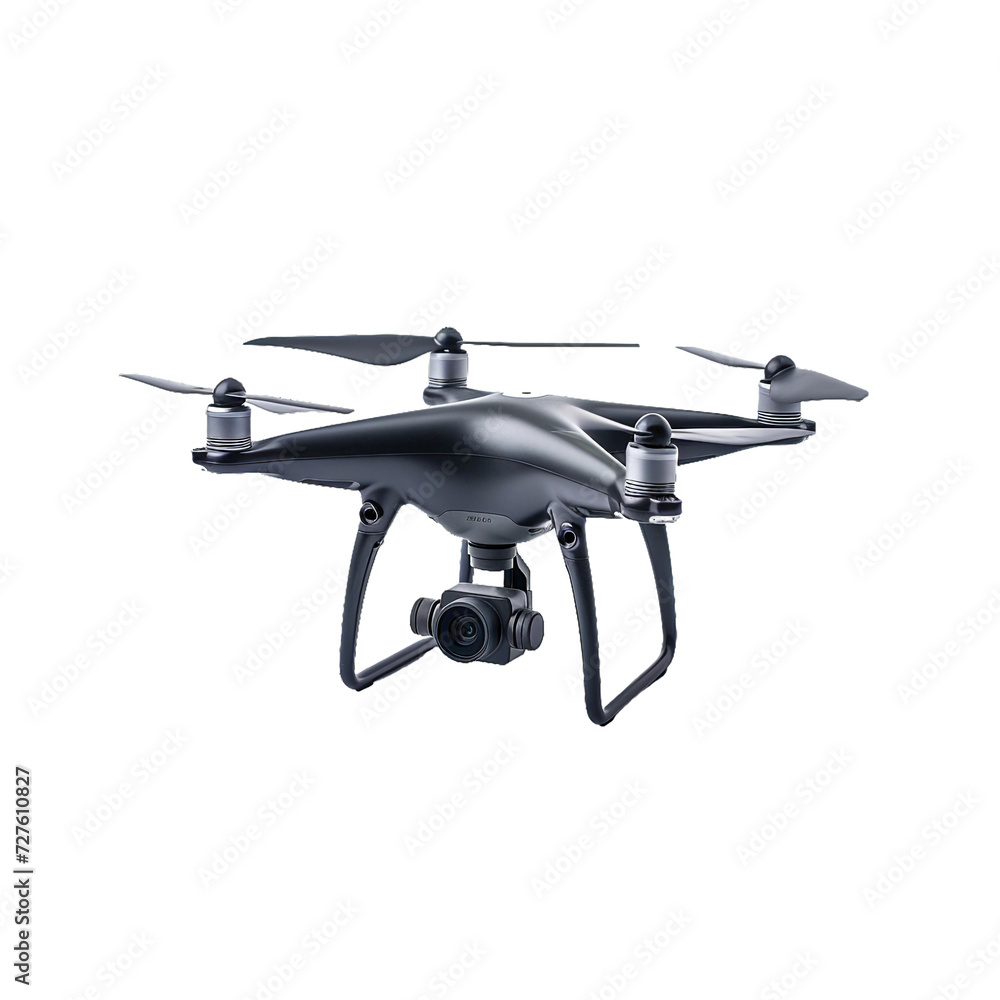 Drone, transparent background, isolated image, generative AI Stock ...