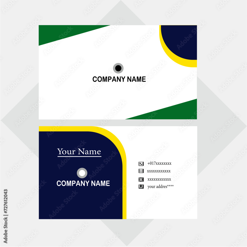 card design, business card template, modern business template, business ...