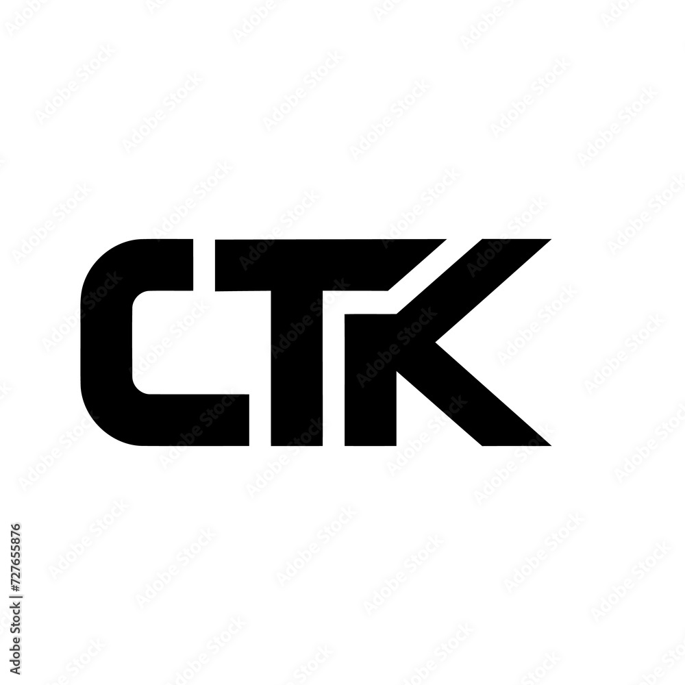 ctk logo design Stock Illustration | Adobe Stock