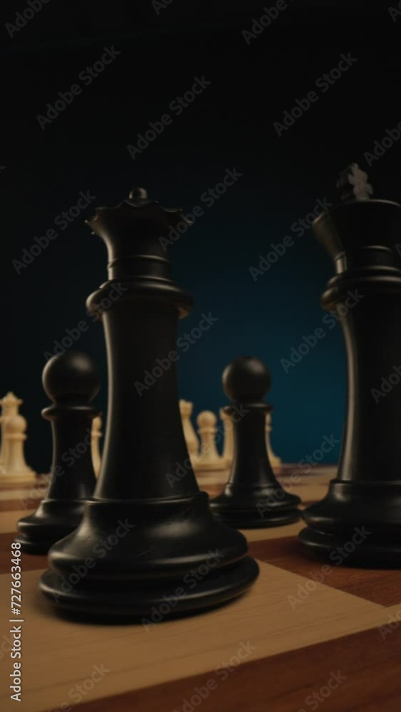 decisions about chess pieces movements are made, smart strategy on ...
