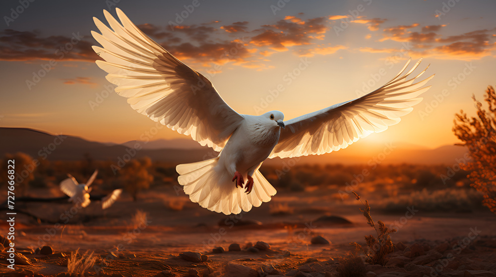 International Day of Peace. Peace themed background. Graceful White ...