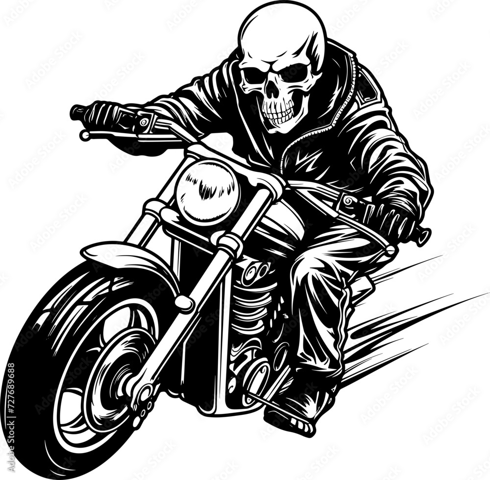 skeleton biker svg, skeleton svg, biker svg, biker clipart, motorcycle ...