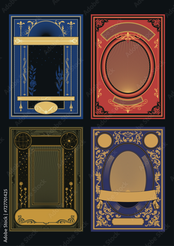Victorian Poster Templates, Baroque, Victorian Ornamental Backgrounds ...