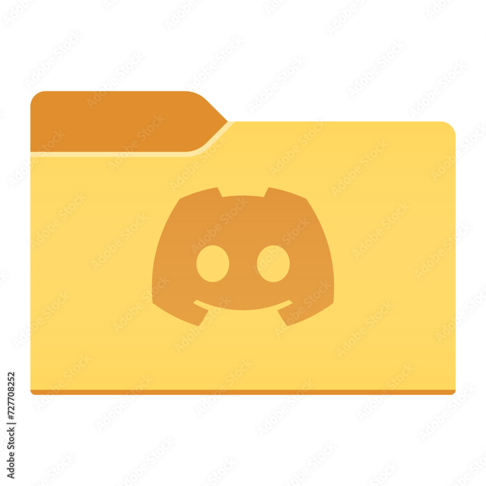 Discord Folder Icon Stock Vector | Adobe Stock