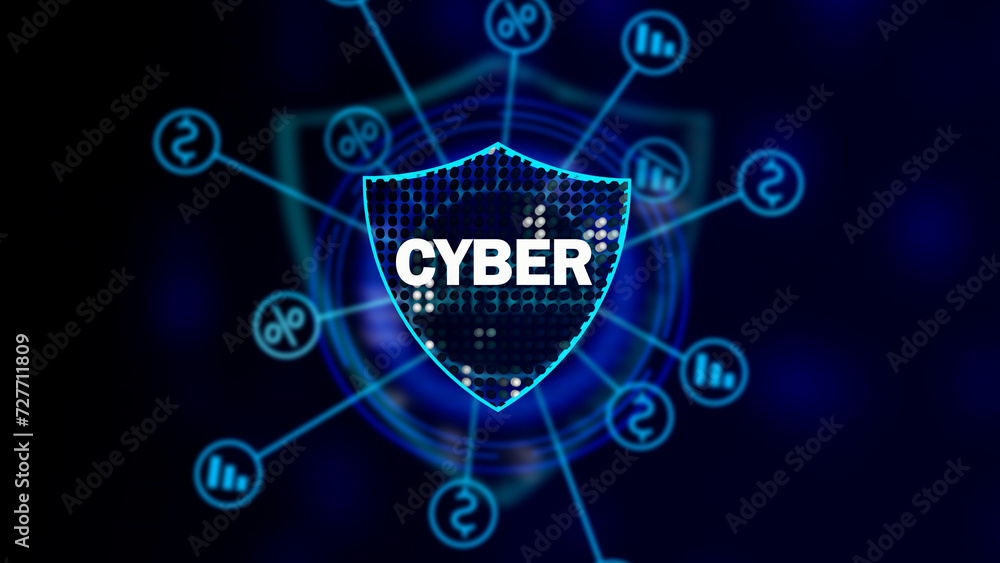 Cyber security data Internet, business, technology and network concept ...