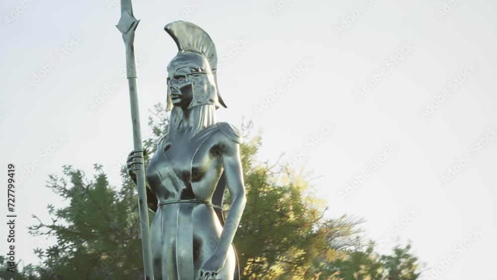 Greek Island, Bronze Statue, Mediterranean sea, Beaches and nature, 3D ...