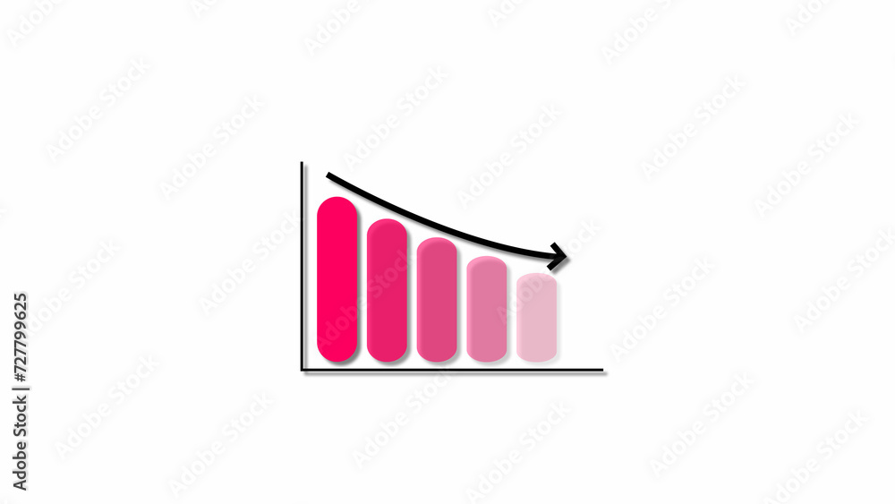 Statistics bars columns growth, arrow up. Finance, Business Infographic ...