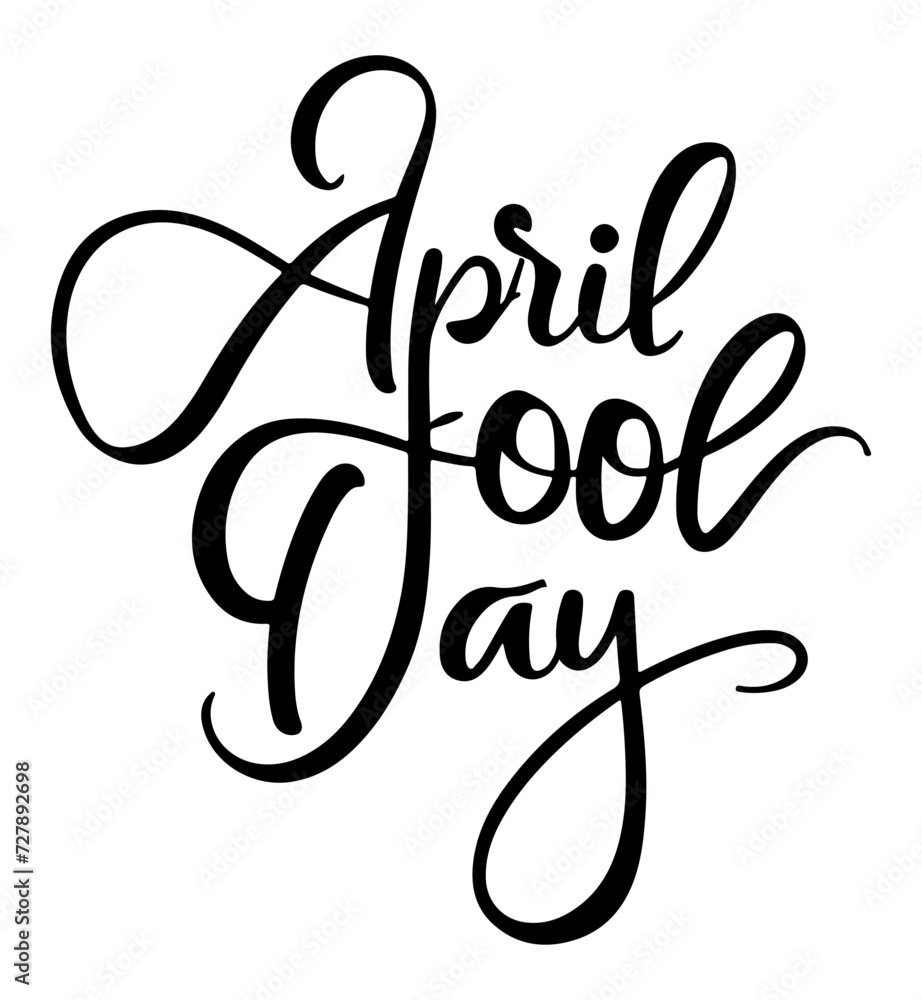 april fool day calligraphy hand written black dark colour. a fun and ...