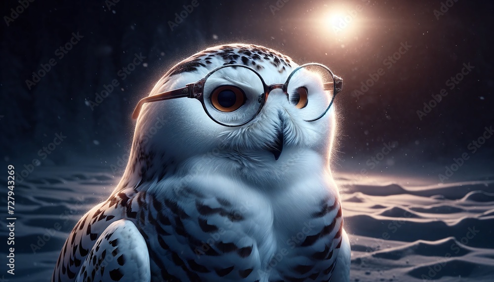 Snowy Owl's Nighttime Adaptation: Equipped with Night Glasses ...