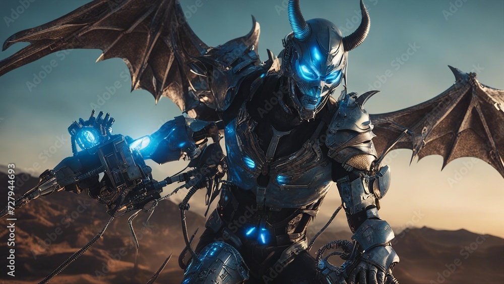 dragon in the night A devil demon who has been corrupted by a virus ...