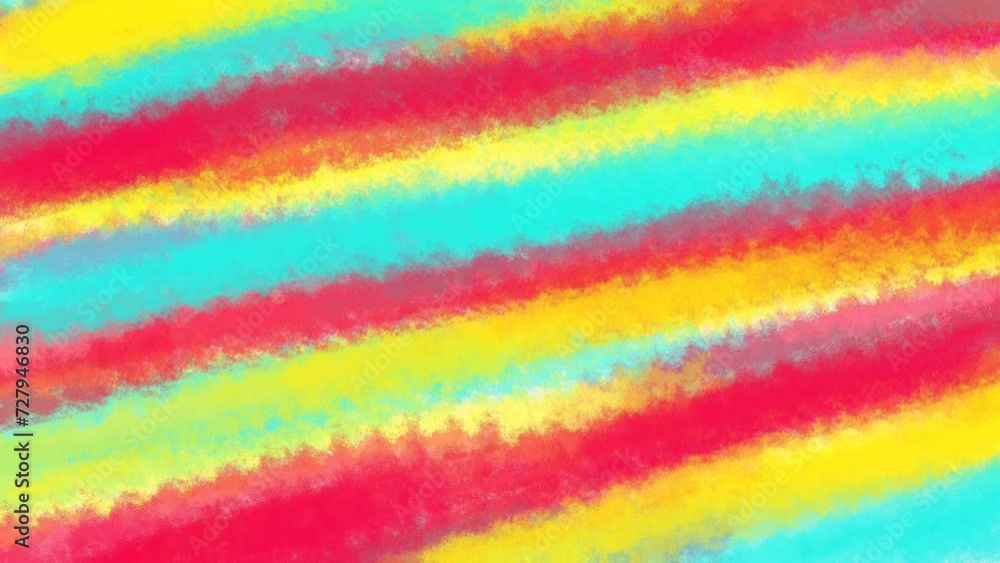 Animated background. pastel watercolor. Made by hand sketching manually ...