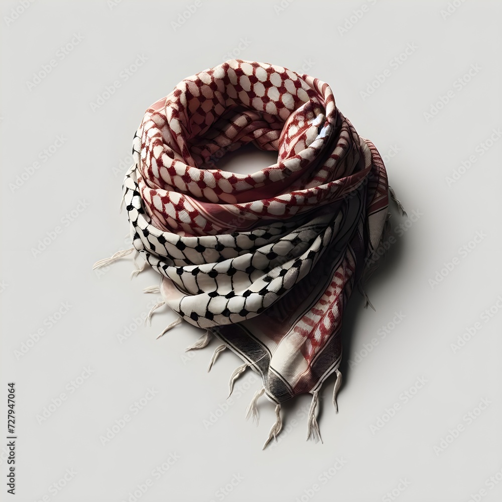 Palestinian keffiyeh, fabric, high quality, hd, 4k, plain background ...