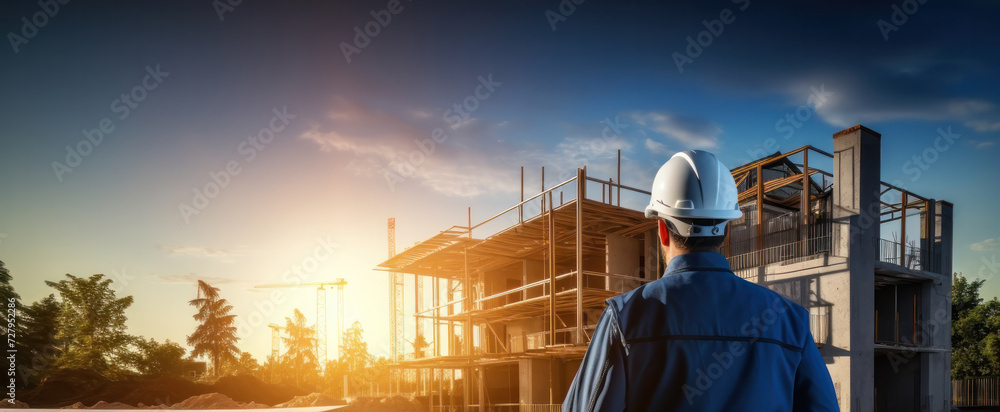 inspector or engineer is inspecting construction and quality assurance ...