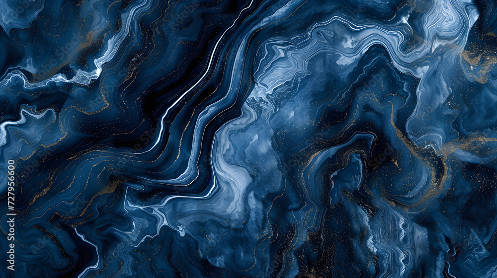 Dark Blue Marble Texture Background, White Veins Marble Texture Stock ...