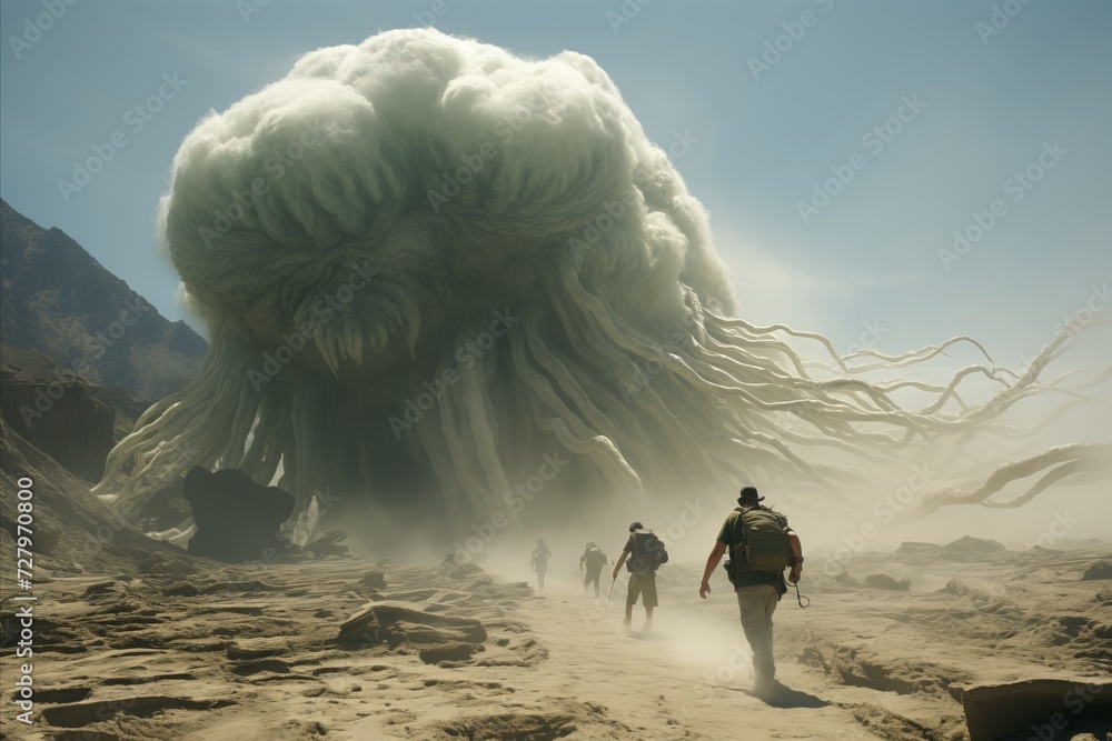 Captivating art. menacing extraterrestrial creatures in science fiction ...