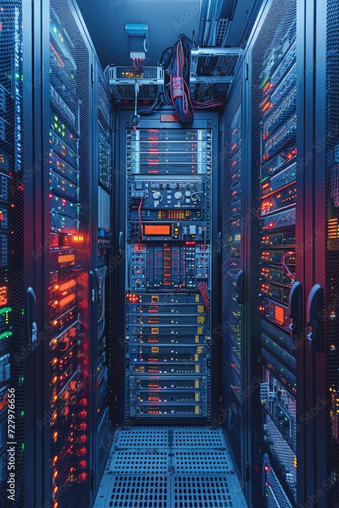 Comprehensive Server Network Floorplan, An In-Depth and Detailed Layout ...