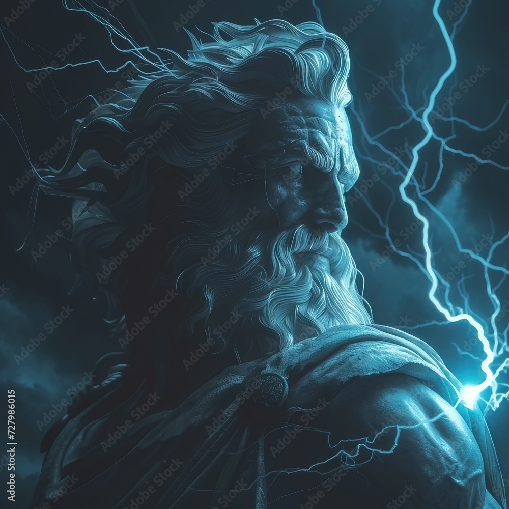 Zeus, the mighty deity who presided over the heavens and controlled the ...