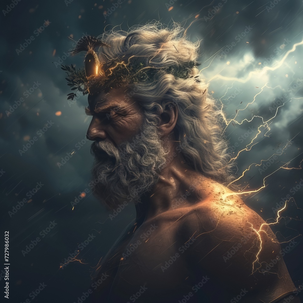 Zeus, the mighty deity who presided over the heavens and controlled the ...