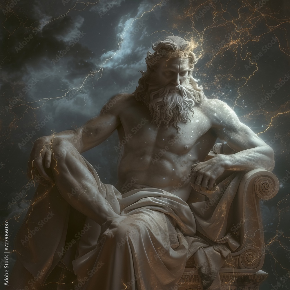 Zeus, the mighty deity who presided over the heavens and controlled the ...