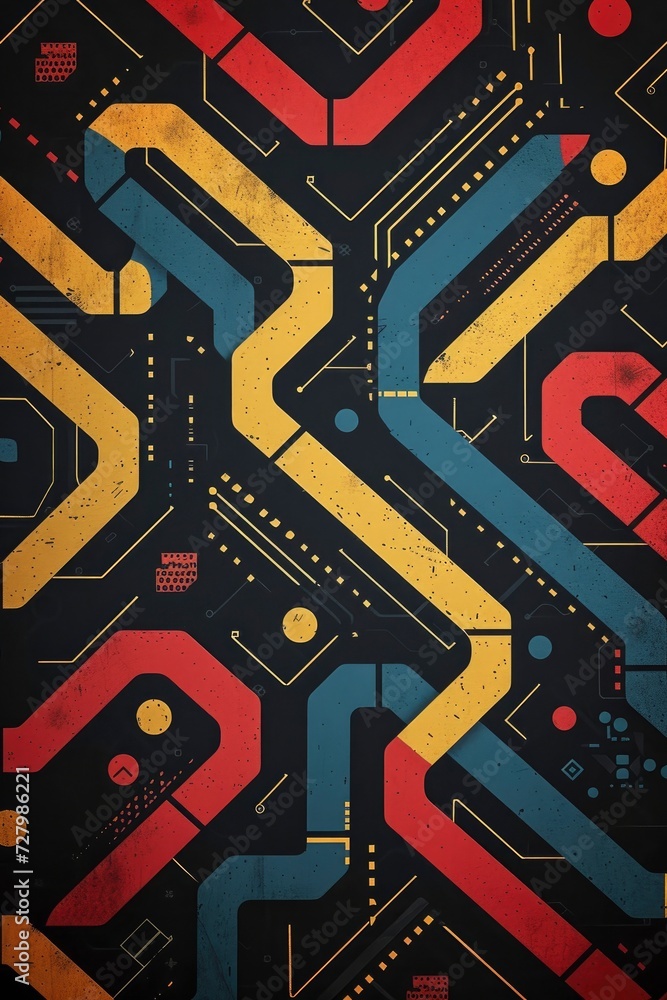 Repetitive Dark Background Pattern for a Website Dedicated to Retro ...