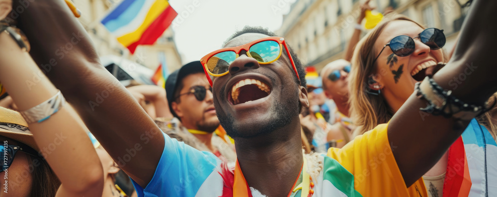 International fans from different countries celebrate the 2024 Olympic ...