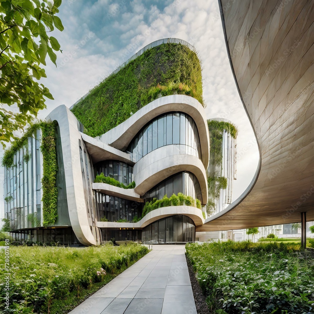 Concept image of what plant based architecture could look like with ...