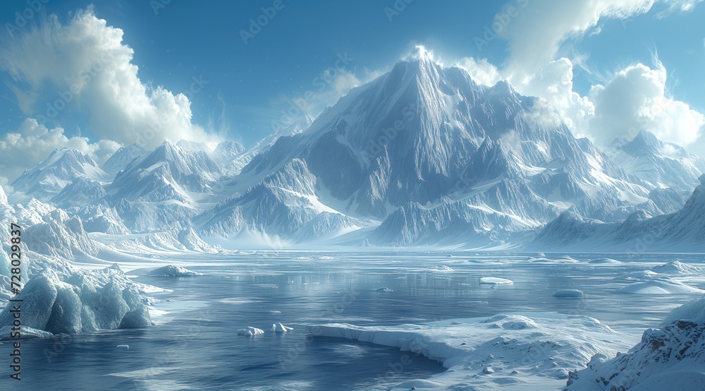 Surreal 3D landscapes with dreamlike imagery, surrealistic elements ...