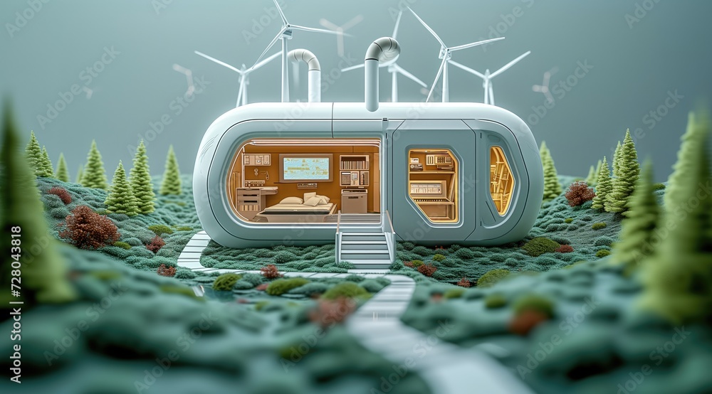 Futuristic 3D medical device innovation hub with prototyping facilities ...