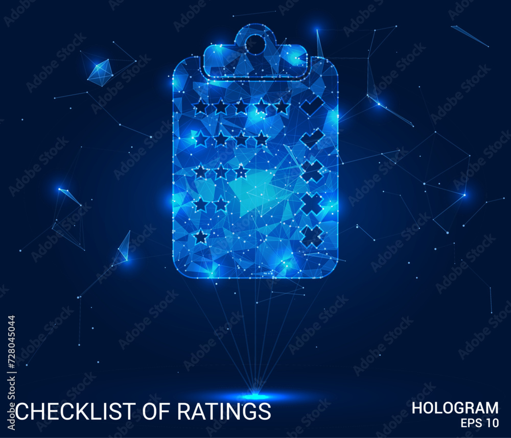 Holographic Grades Tracker: Elevate education visuals with this vector ...