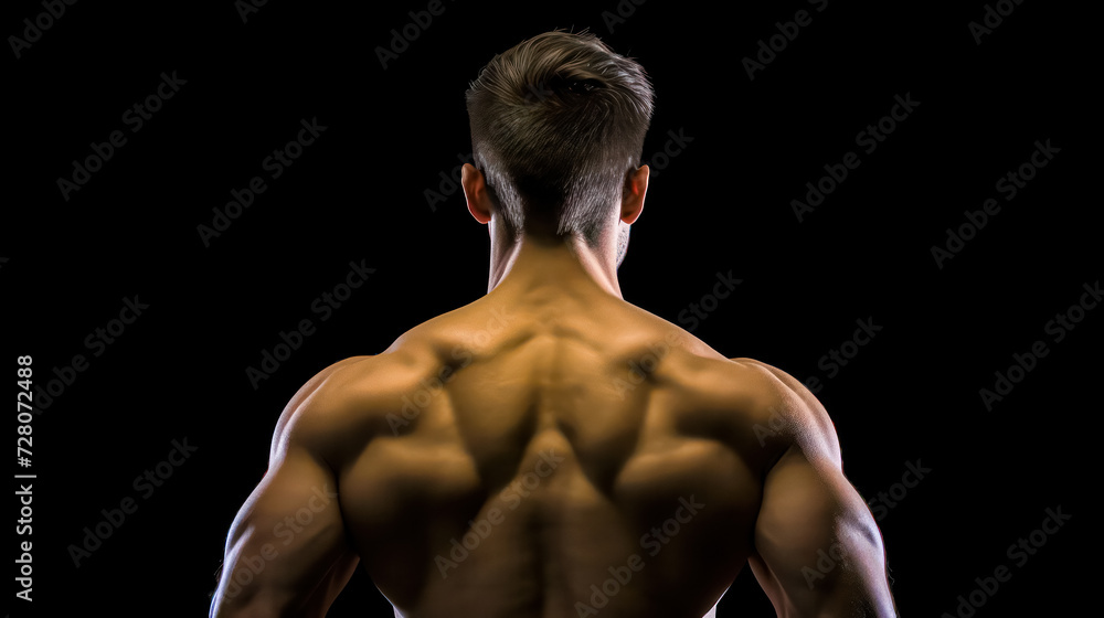 Witness raw strength as a bodybuilder, a handsome and athletic man ...