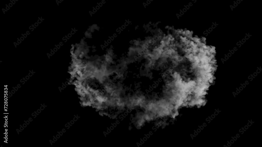 2D FX Cartoon SMOKE explosion Elements motion graphics hand-drawn ...