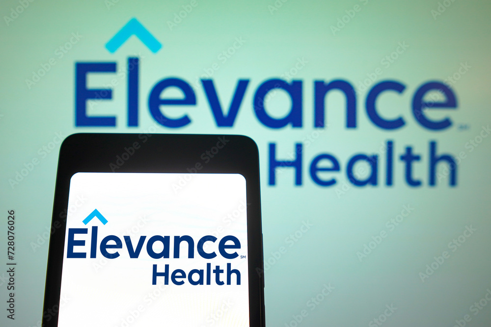 February 4, 2024, Brazil. In this photo illustration, the Elevance ...