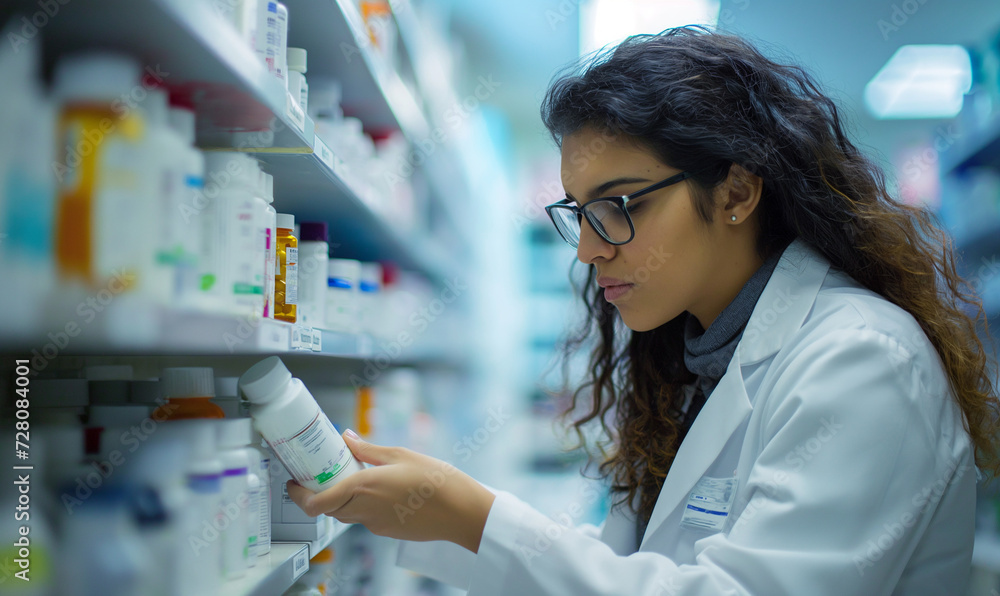 pharmacy technician team learning, non-blurry ; super detailed ; high ...