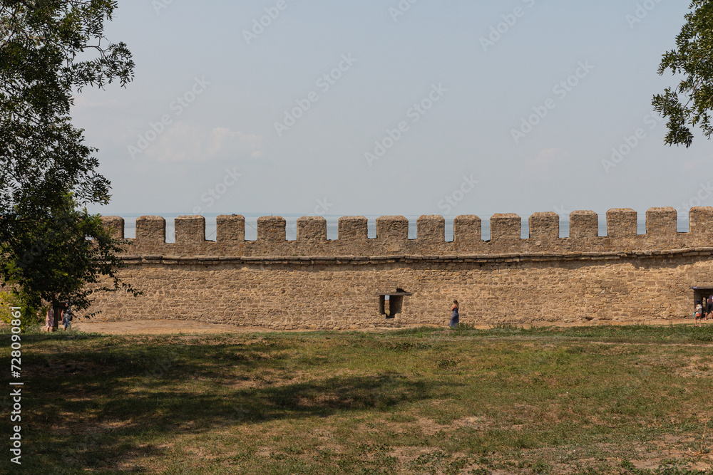 Defence walls of Bilhorod-Dnistrovskyi fortress or Akkerman fortress ...