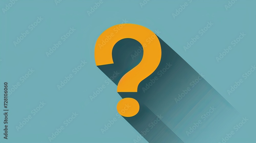 Question mark sign icon, vector illustration. Flat design style with ...