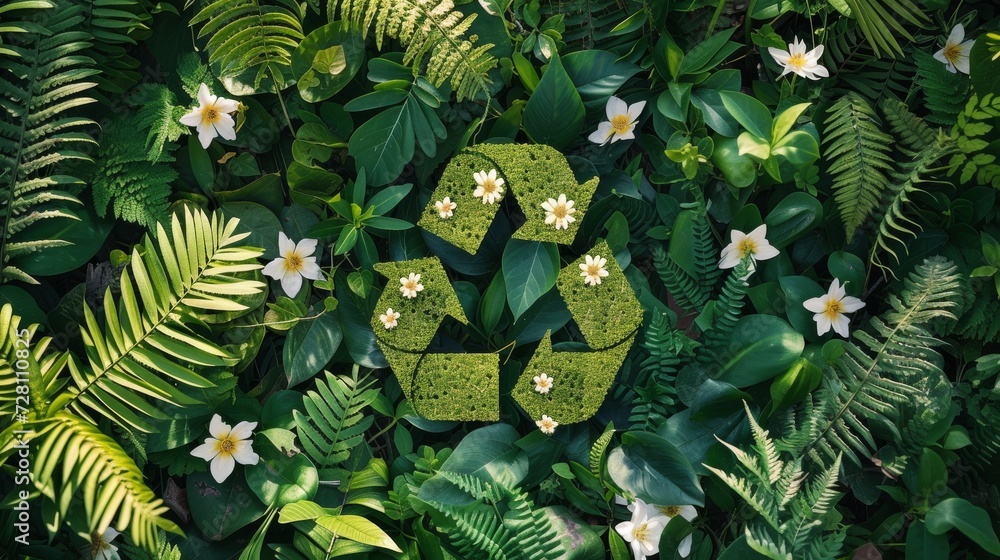 Nature's cycle of growth and renewal embodied in a verdant symbol ...