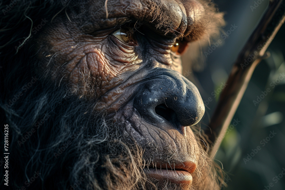 Prehistoric man, evolution science biology, man civilization, homo ...