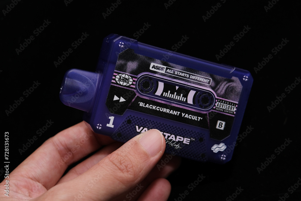 Kuala Lumpur Malaysia - February 2024. Close up of ASDF 12K PUFFS ...